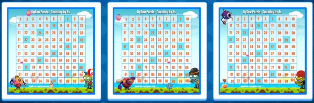 100s Board Game - Number Fun - a 100s Chart Game for Number Sense